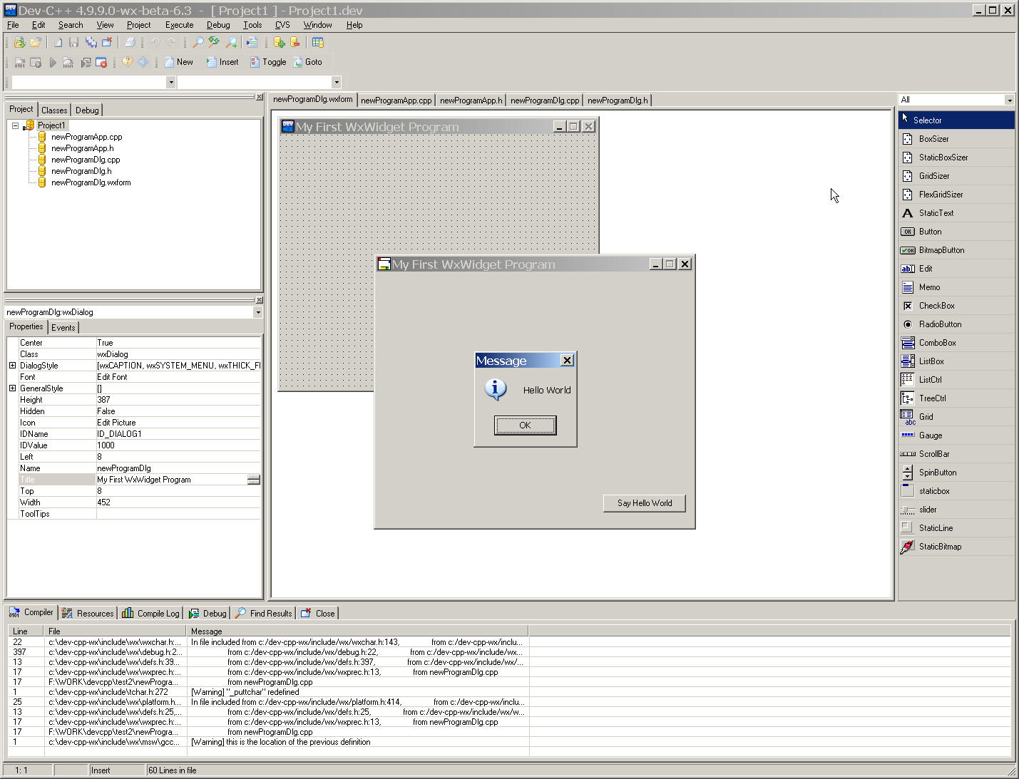 我的第一隻 WxWidget 程式 - richliu's blog
